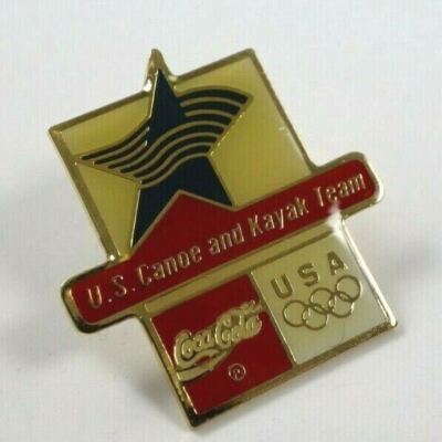Vintage US Canoe and Kayak Team Olympic Olympics Coca Cola Lapel Pin ...