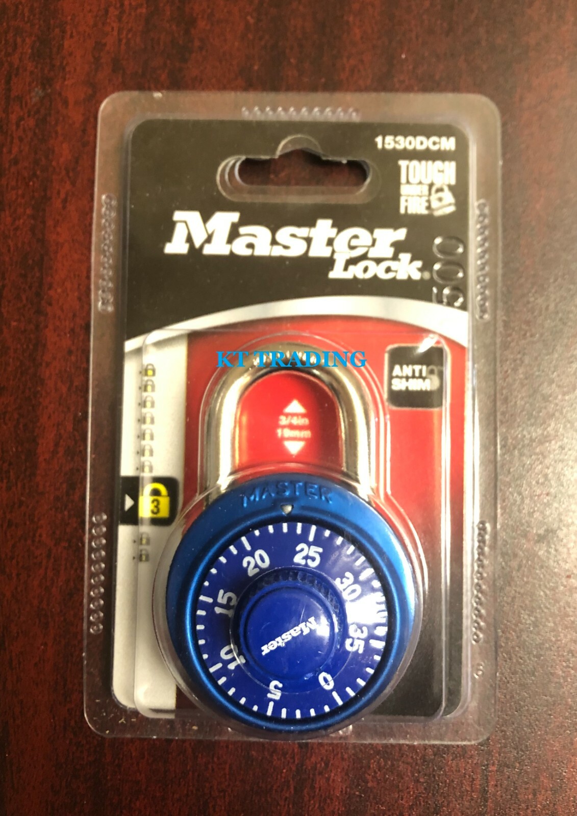 Master Lock ~ 3-Digit Preset Combination Cut Resistant Anti-Shim Steel ...