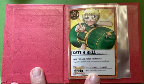 Zatch Bell CCG TCG Zatchbell Red Spellbook With Card NOS Bandai 2005 | eBay