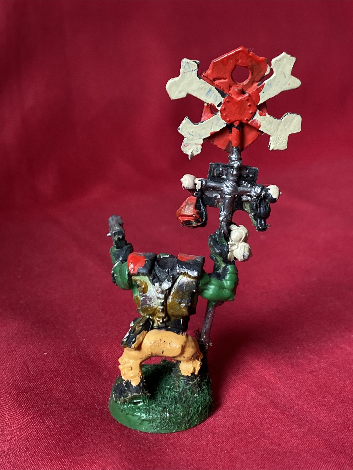 Ork Nob With Waaagh Banner Metal OOP Warhammer 40k (Q54) | eBay