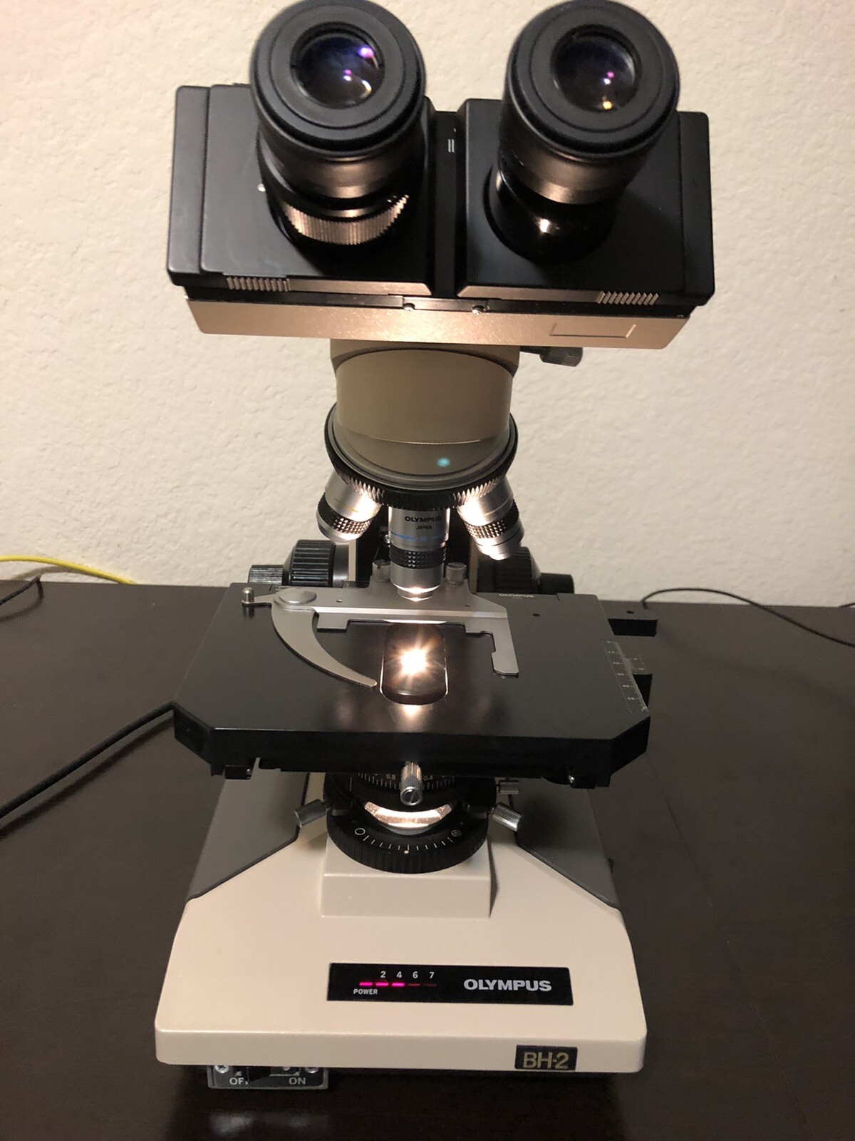 Tested Olympus BH2 Microscope 4X 10X 40X 100X DPLAN Obj Light Source ...