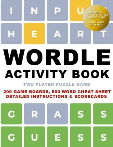 Wordle Activity Book (2 Player Puzzle Game). 200 Game Boards, 500 Word ...