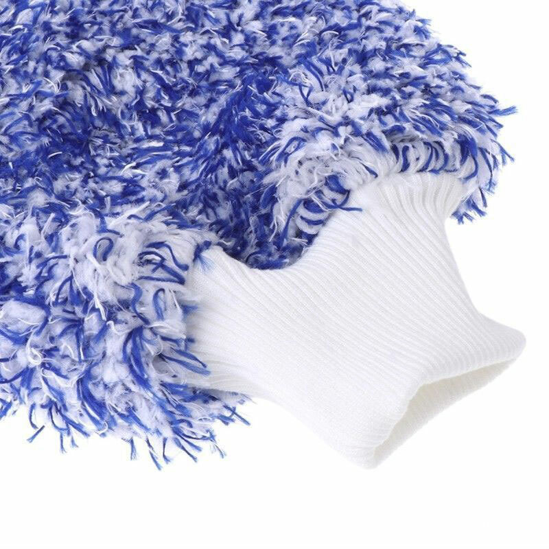 Car Care Wash Glove Microfibre Hand Wash Mitt Cleaner Soft Auto ...
