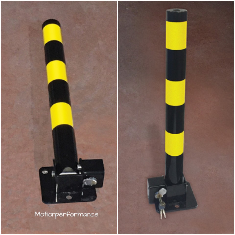 Streetwize Folding Robust Security Parking Post Driveway Bollard with ...