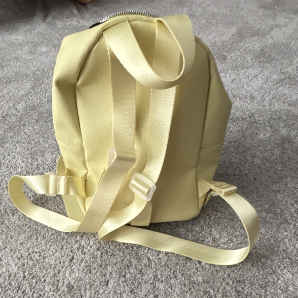 Forever 21 Yellow Small Backpack with Adjustable Strap & Coin Keeper | eBay