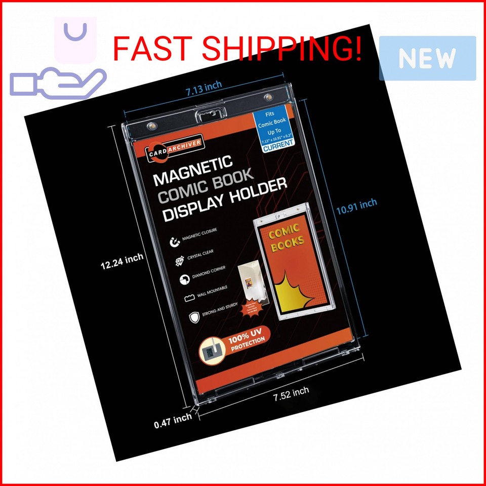 2ct Current Magnetic Display-Cases - Crystal Clear One Touch Comic-Book ...