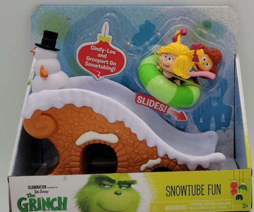 NEW Just Play Dr Seuss Grinch Snowtube Fun Christmas Toy Cindy Lou ...