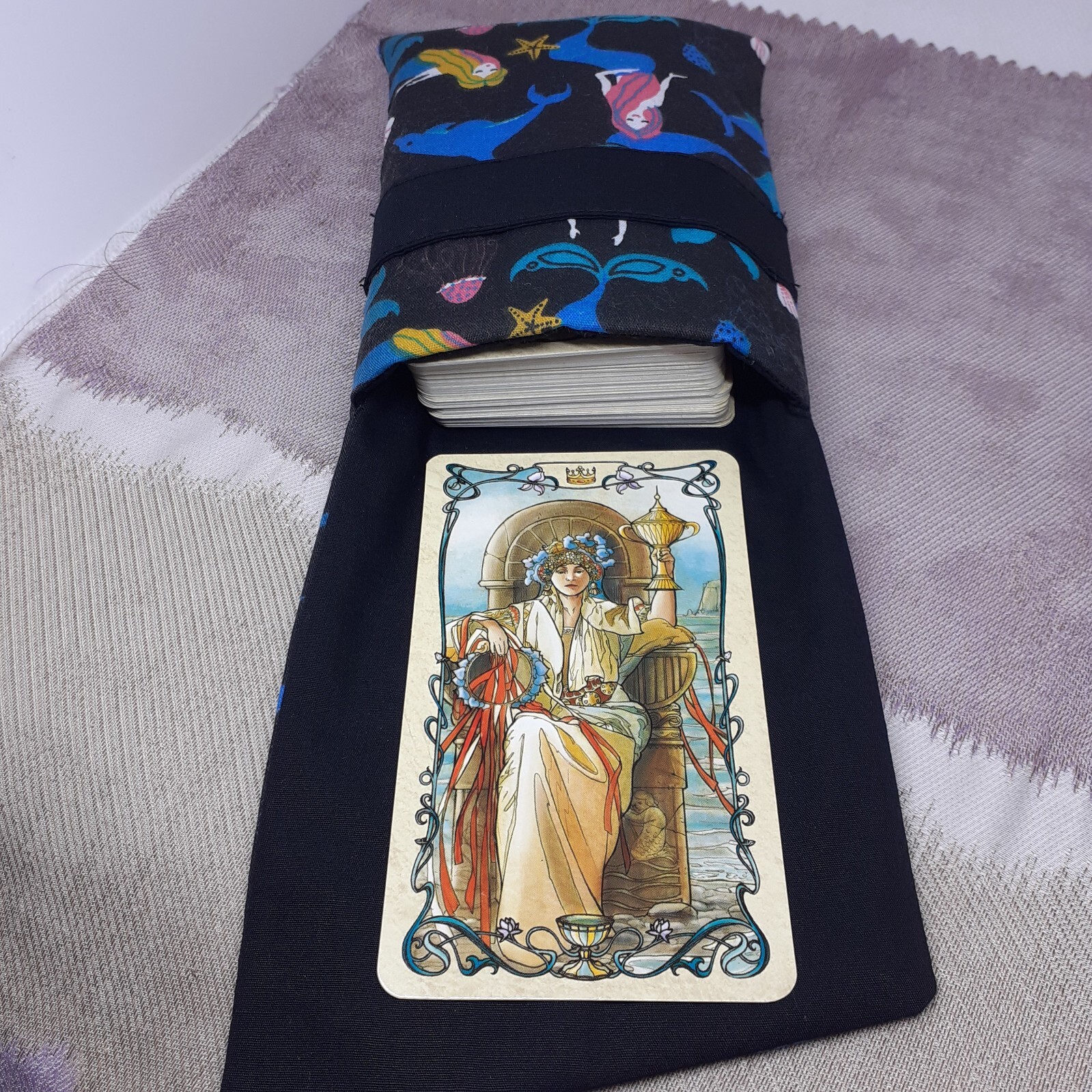 Deluxe Pocket Style Tarot Cards cards pouch Bag, lined pouch, handmade ...