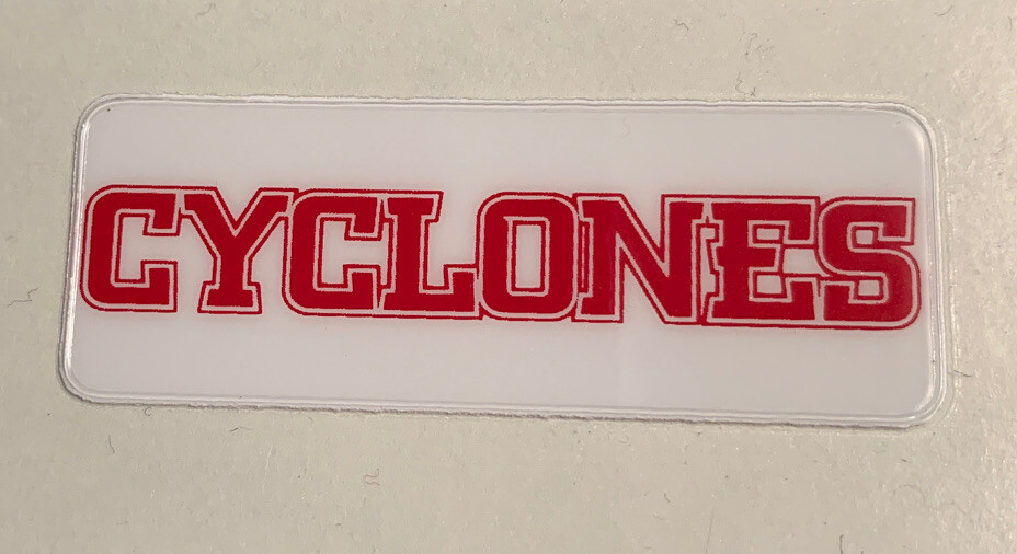 Iowa State Cyclones Football Helmet Decal Front Bumper NEW 2" x .75 ...