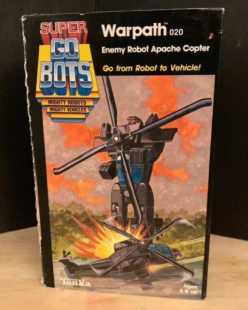 Vintage 1984 Tonka 7252 Super Gobots Warpath 020 Figurine Enemy Robot ...