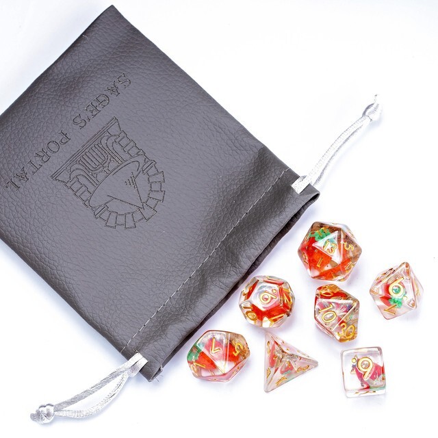 Sage's Familiars - Magic Strawberries Resin Polyhedral Dice Set | RPG ...
