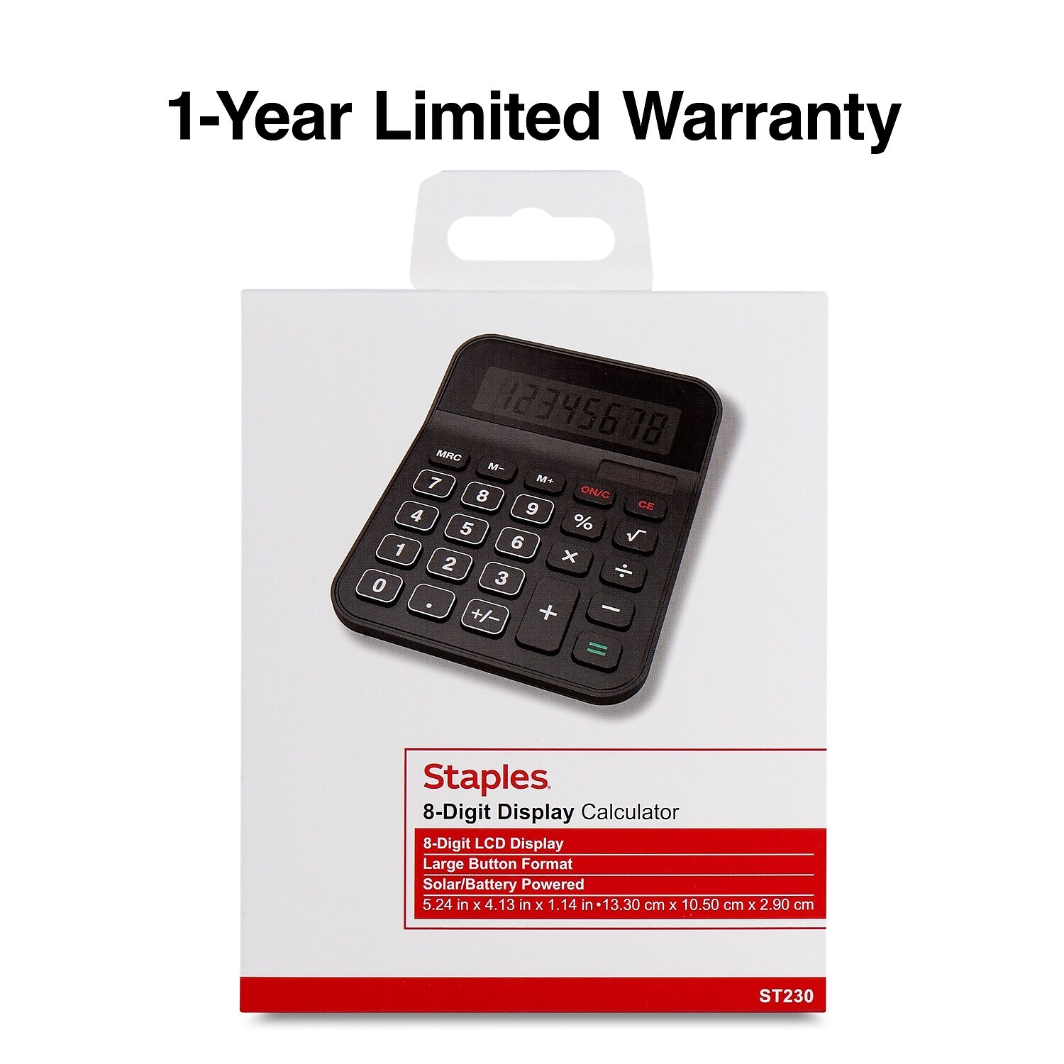 Tru Red Tr230 8-digit Desktop Calculator Black for sale online | eBay