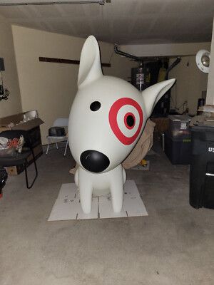 Gigantic Bullseye Target Dog Statue Store Display Bull Terrier ...