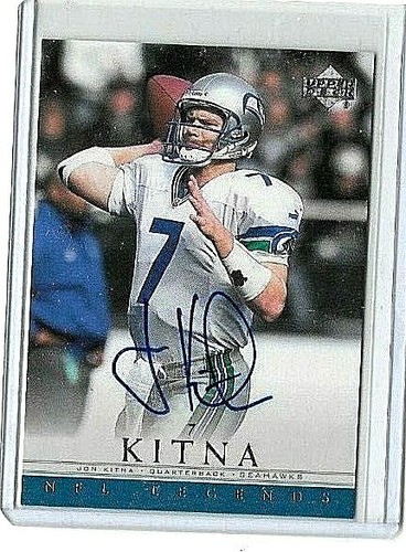 JON KITNA PREMIUM LOT: CERTIFIED AUTOGRAPH & 4 DIFFERENT GAME USED ...