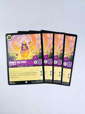 Winnie the Pooh Hunny Wizard 59/204 Playset 4 cards - Rise of the ...