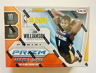 2019-2020 Panini Prizm Basketball NBA Mega Box SEALED Target 60 cards ...