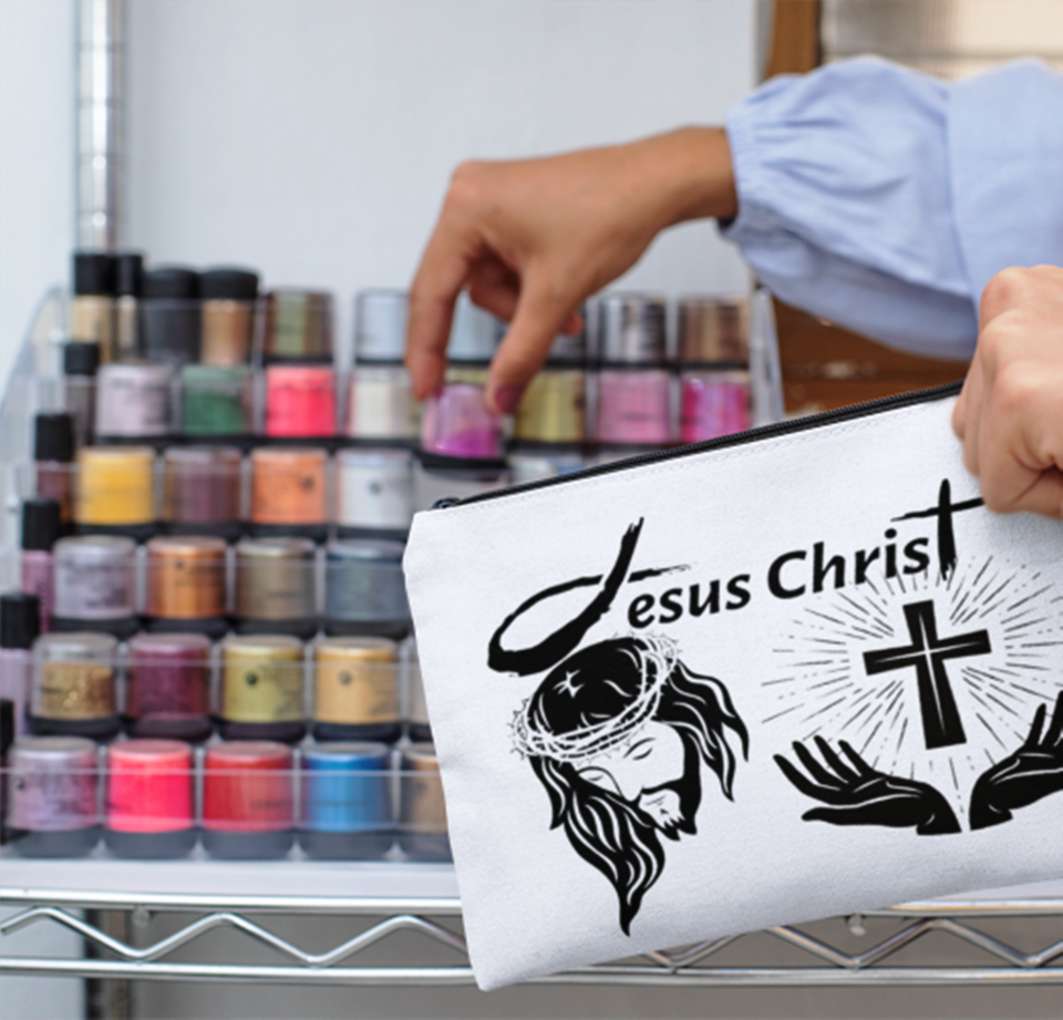 Jesus Christ,Rosary Pouch ,Handbag ,Religious, Catholic, Church Gift ...