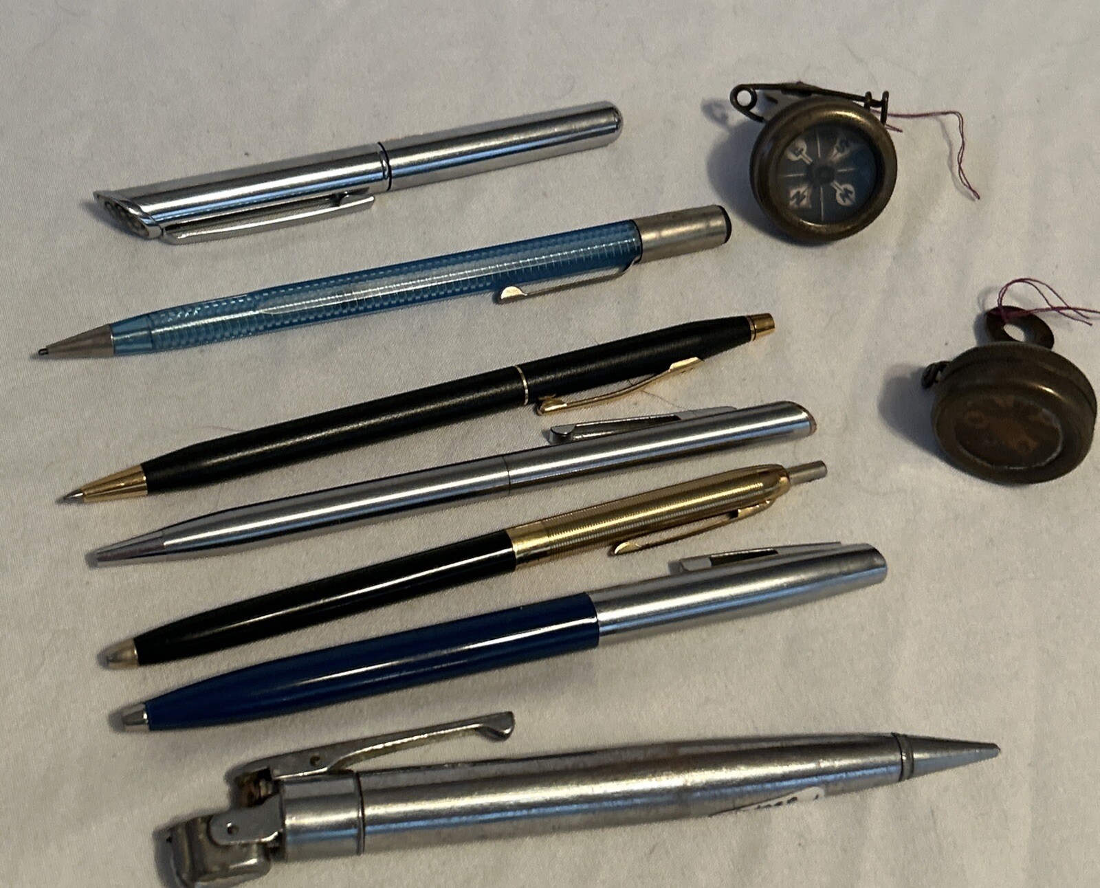 Vintage Mechanical Pencil Lighter, Safety Pen Clothes Compass, Cross ...