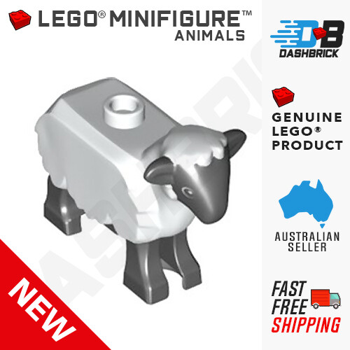 Genuine LEGO® Minifigure - Sheep/Lamb - (Farm animal) Black & White ...