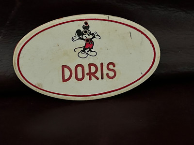 Vintage -Walt Disney World Cast Member "Doris" Name Tag Badge with ...