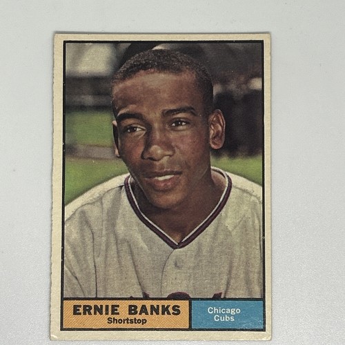 1961 Topps Ernie Banks - HOF Chicago Cubs - “Mr. Cub” - 512 HRs | eBay