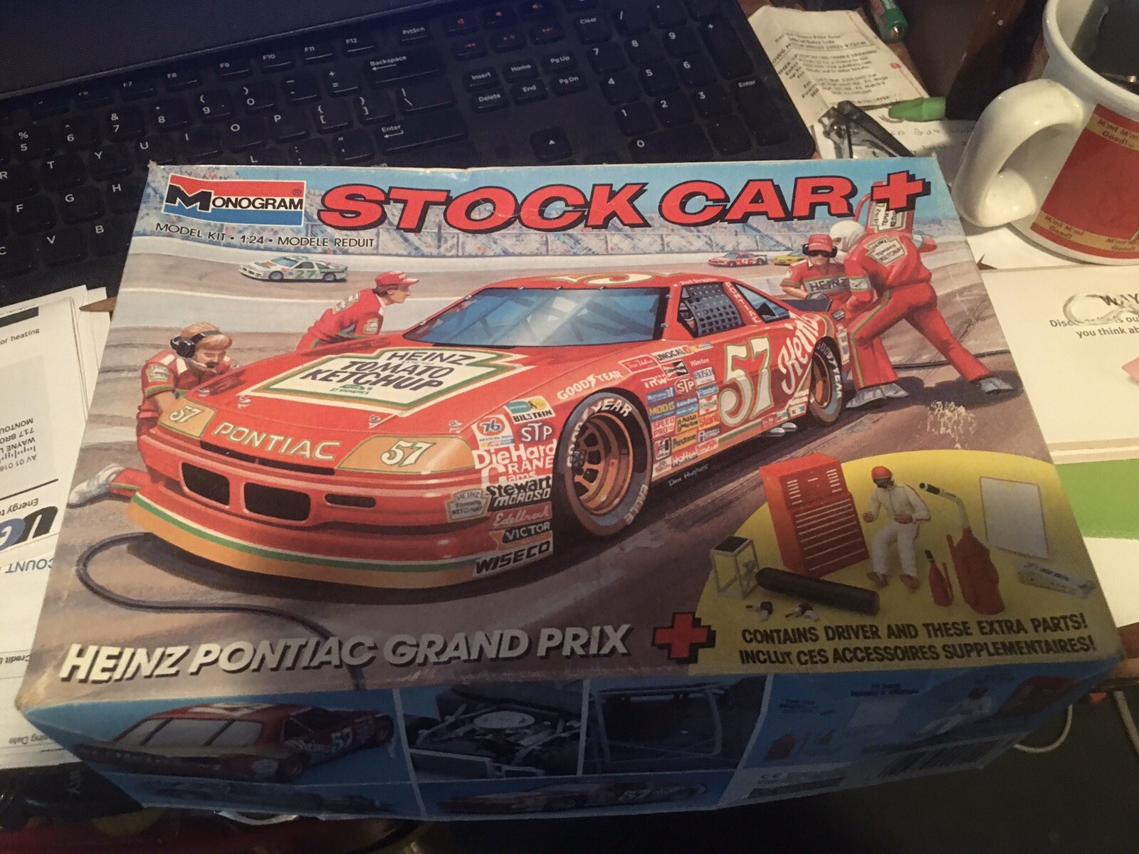 Vintage Monogram Stock Car Heinz Pontiac Grand Prix 1/24 model kit ...
