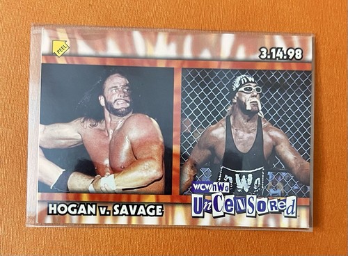 🔥Hulk Hogan v. Savage 1999 Topps Nitro WCW/NWO Uncensored Trading Card ...