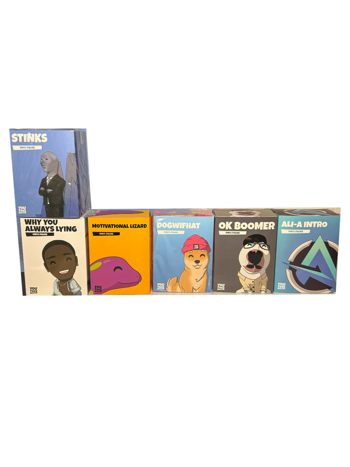 Youtooz Figure Lot (Moist Cr1tikal, Sleepy Lofi Girl, Pyrocynical, and ...