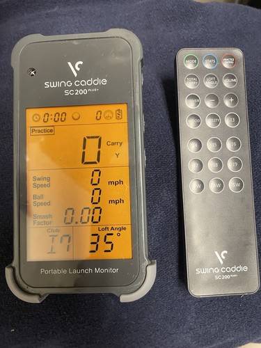 Swing Caddie SC200 Plus+ ~ Portable Launch Monitor ~ with Remote | eBay