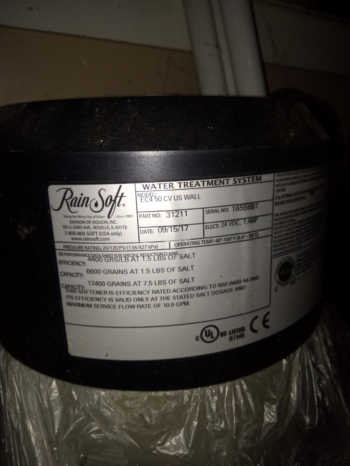 rainsoft water filtration system | eBay