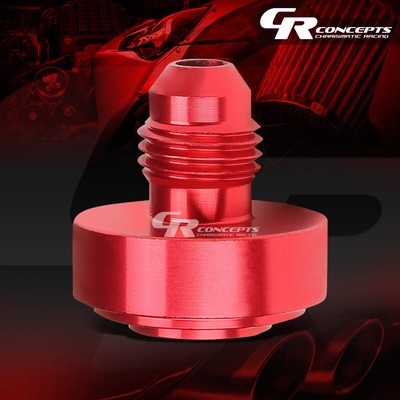 4AN AN4 AN-4 MALE THREAD STRAIGHT WELD ON FLARE RED ALUMINUM ANODIZE ...