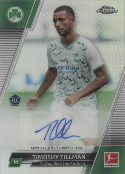 2021-22 Topps Chrome Bundesliga - Chrome Autographs #BCA-TT Timothy ...