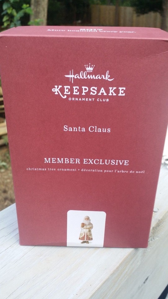 Hallmark 2017 Santa Claus CLUB MEMBER EXCLUSIVE Porcelain And Metal | eBay