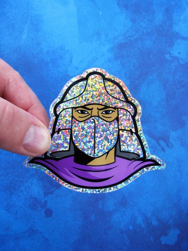 Shredder Glitter Sticker TMNT Ninja Turtles Skateboard Laptop Classic ...