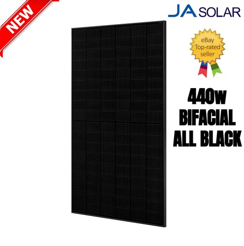 JA Solar 440Watt Solar Panel - Bifacial, Black, Double Glass Solar ...