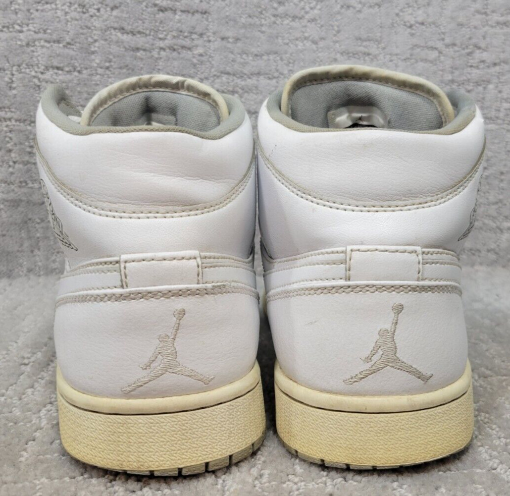 Nike Air Jordan 1 Mid 554724-112 Men's Size 9 White W… - Gem