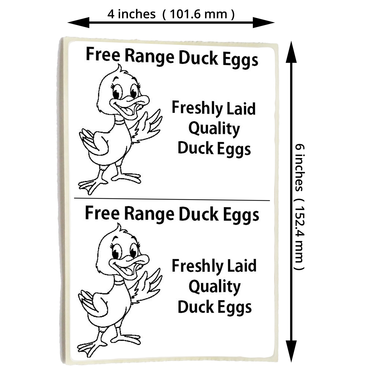 Duck Egg Box Labels Stickers Custom Personalised Duck Egg Box Stickers ...