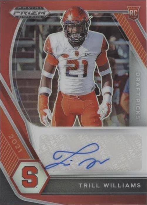 2021 Panini Prizm Draft Picks - Draft Picks Autographs Trill Williams # ...