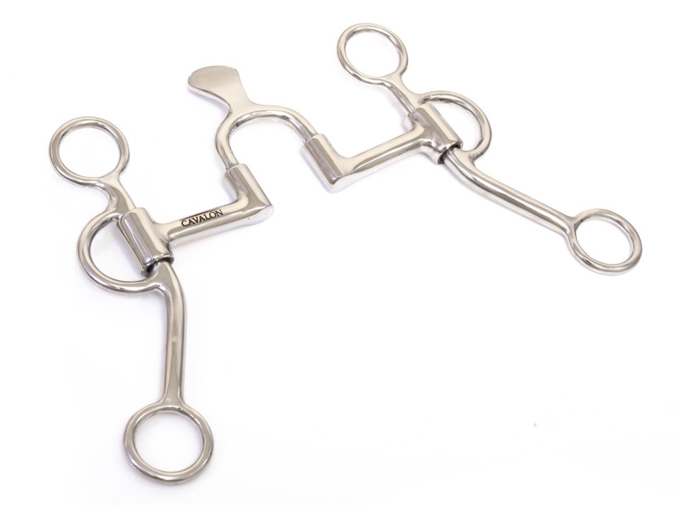 Cavalon Western Shank Correction Spade Curb Horse Bit with Copper ...