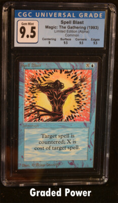 Alpha Spell Blast CGC 9.5 Magic MTG | eBay