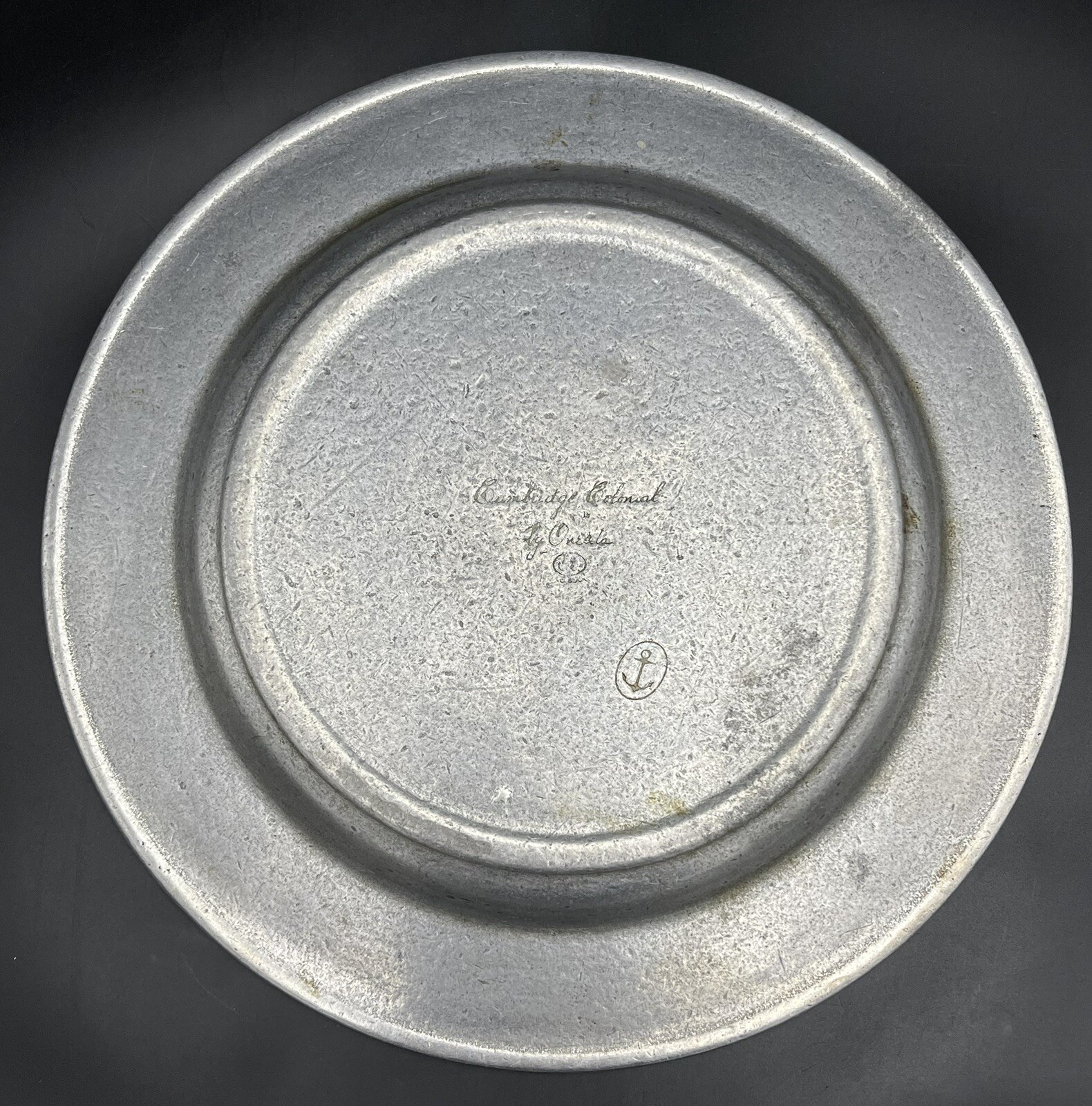 Cambridge Colonial by Oneida Pewter King Richards Collectors Plate 10.5 ...
