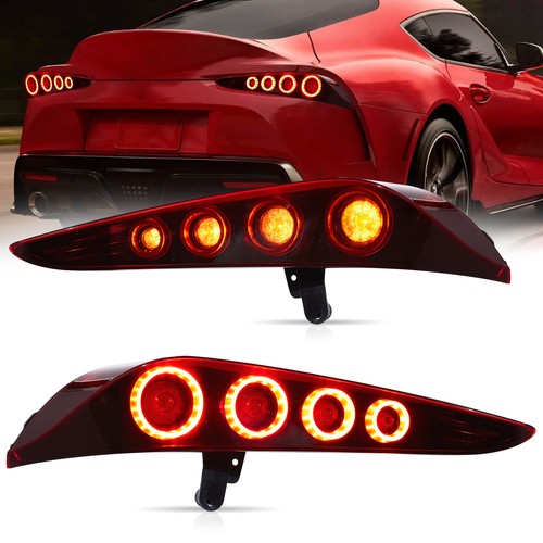 VLAND For 2020-2024 Toyota GR Supra A90/A91 LED Red Tail Lights W ...