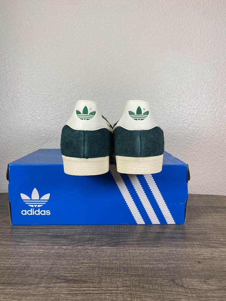 adidas Originals Gazelle Mineral Green White Mens Suede Sneakers IF9655 ...