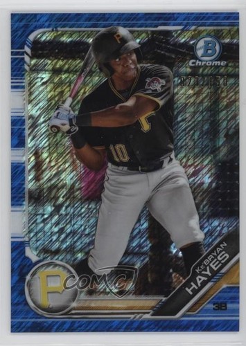 2019 Bowman Chrome Prospects Blue Shimmer Refractor /150 Ke'Bryan Hayes ...
