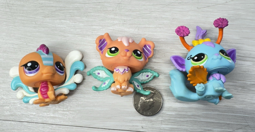 Lot of 3 LPS Littlest Pet Shop Fairies: Iris Fairy - Sky Candy - Sunset ...