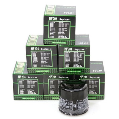 Hiflo HF204 Motorcycle Oil Filters X6 for Honda NC 700 X 12-13 | eBay UK