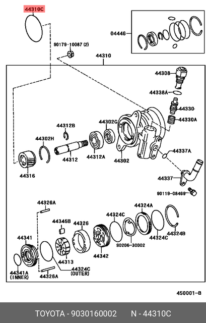 Genuine OE seal ring 9030160002 for TOYOTA 90301-60002 online kaufen | eBay