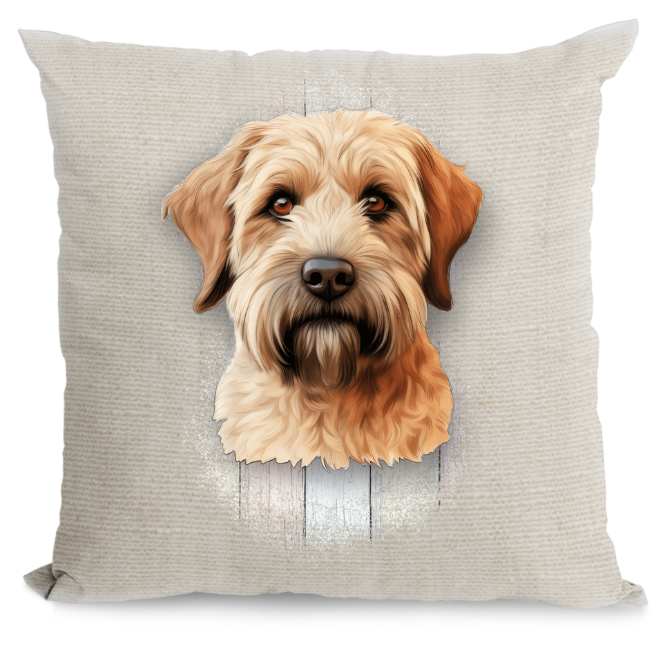 Dog Cushion Covers Linen Printed Dog Cushion / Pillow Covers 28 Breeds ...