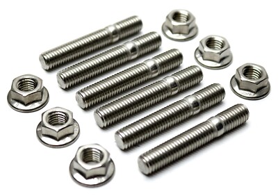 New Exhaust Manifold Outlet Flange Stud Kit / For 03-14 GM Vortec LS 5. ...