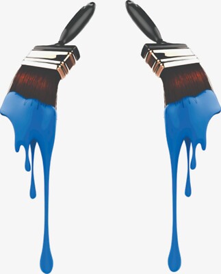 Commercial Handyman Van Painter Brush Paint Sticker Decals graphics ...